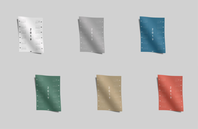 EO 年曆請享用 - 六種配色，給你簡約又多彩的 2019 - EVERYDAY OBJECT