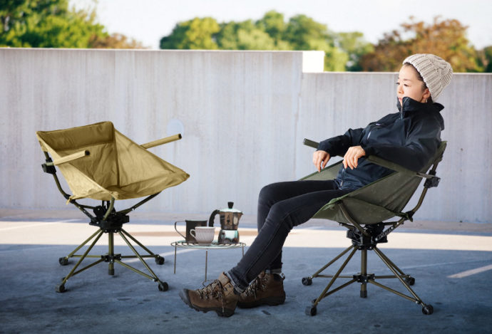 如在家一般舒適的露營用椅－output life 推出可 360 度旋轉的 SWIVEL CHAIR - EVERYDAY OBJECT