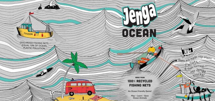 將廢棄漁網化為好看的「黑色疊疊樂」 - Bureo 推出 Jenga Ocean，一款由「垃圾」製成的疊疊樂 - EVERYDAY OBJECT