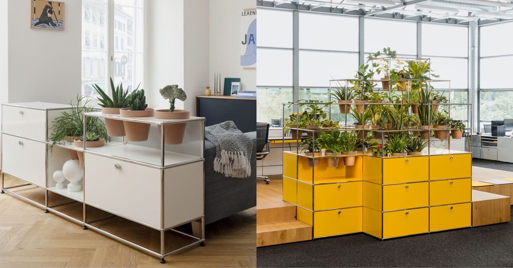 「把心愛的盆栽放在USM櫃子上」－瑞士系統櫃品牌 USM 現在也能放植物了。 - EVERYDAY OBJECT
