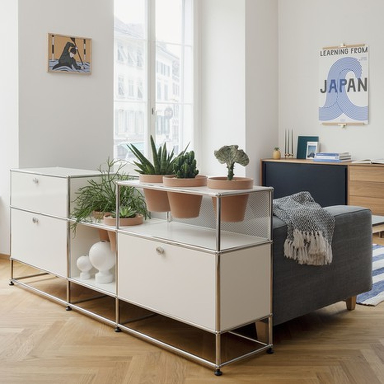 「把心愛的盆栽放在USM櫃子上」－瑞士系統櫃品牌 USM 現在也能放植物了。 - EVERYDAY OBJECT