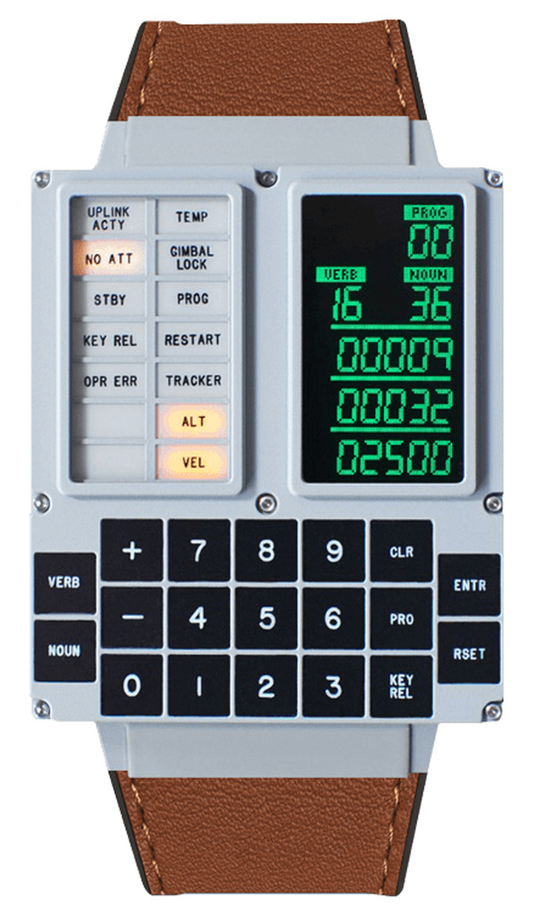 「阿波羅任務正在等著你」 Apollo Instruments 登月艙電腦，縮小化身手錶，打造沈浸飛行任務的臨場感 - DSKY Moonwatch - EVERYDAY OBJECT